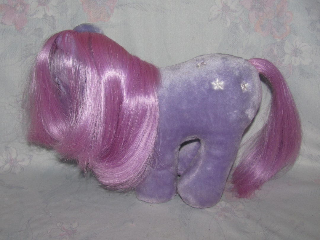 Vintage Hasbro My Little Pony MLP Softie Plush Horse Blossom Purple ...