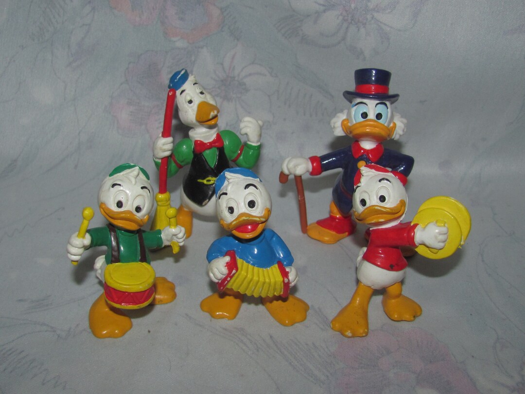 Vintage Disney Bully Scrooge Mcduck, Nephews, Gus Goose PVC Figures - Etsy