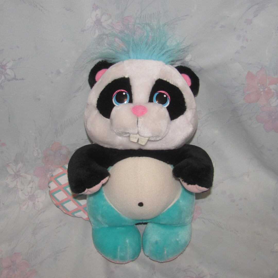 Vintage Disney/hasbro Wuzzles Cousins Pandeaver Panda/beaver - 11" Tall ...