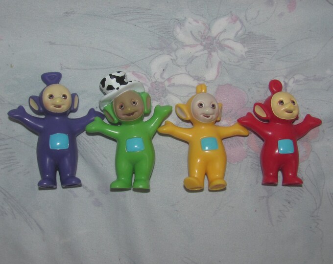 Vintage Teletubbies PVC Figures Set of 4 - Tinky Winky, Dipsy, Lala, Po ...