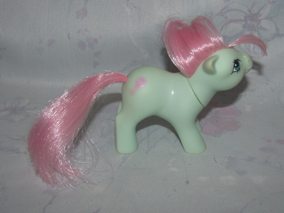 Vintage G1 Hasbro My Little Pony MLP Baby Cuddles - Baby Horse, Pink ...