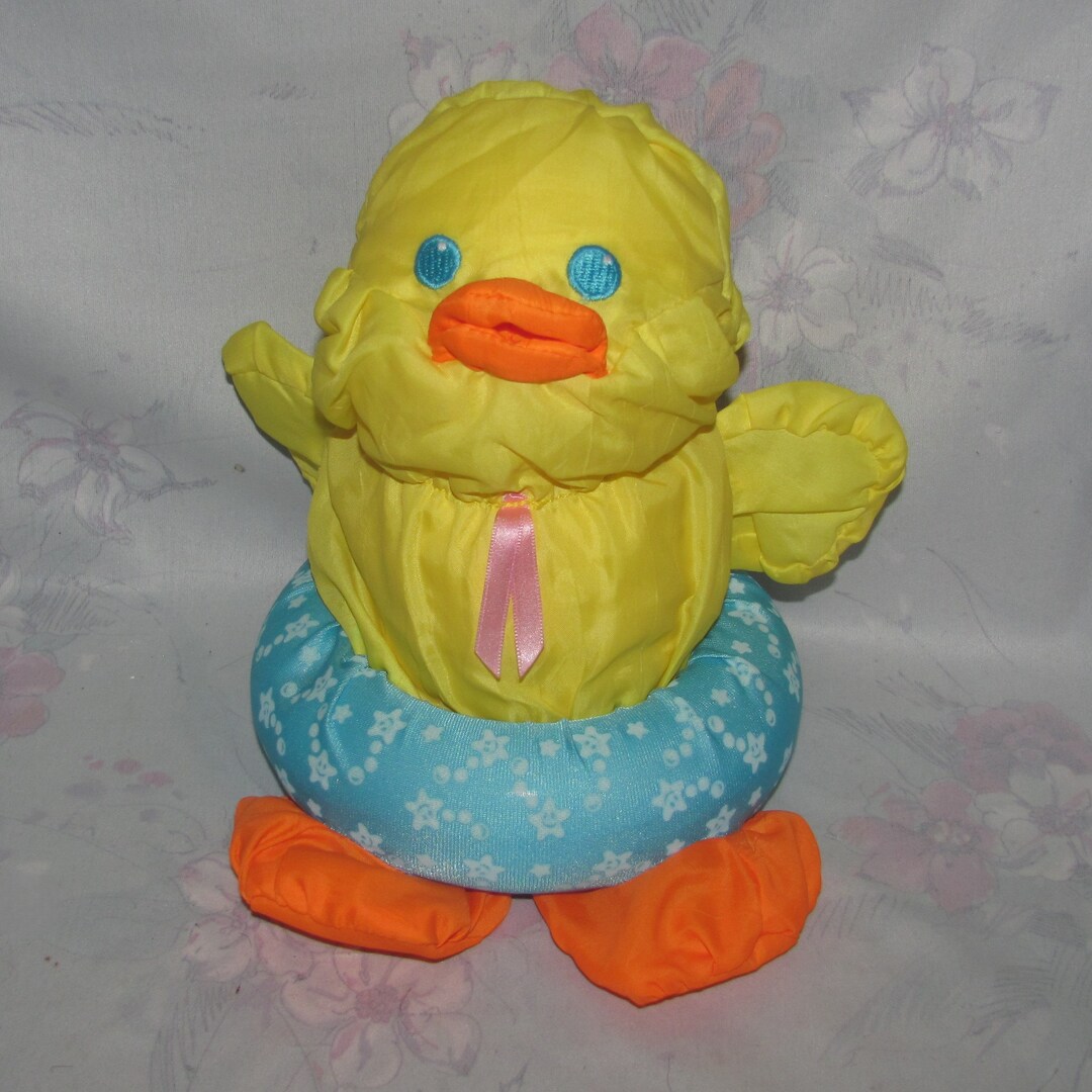 Vintage 1988 Fisher Price Puffalumps Tubby Duck - Yellow Duckling in ...