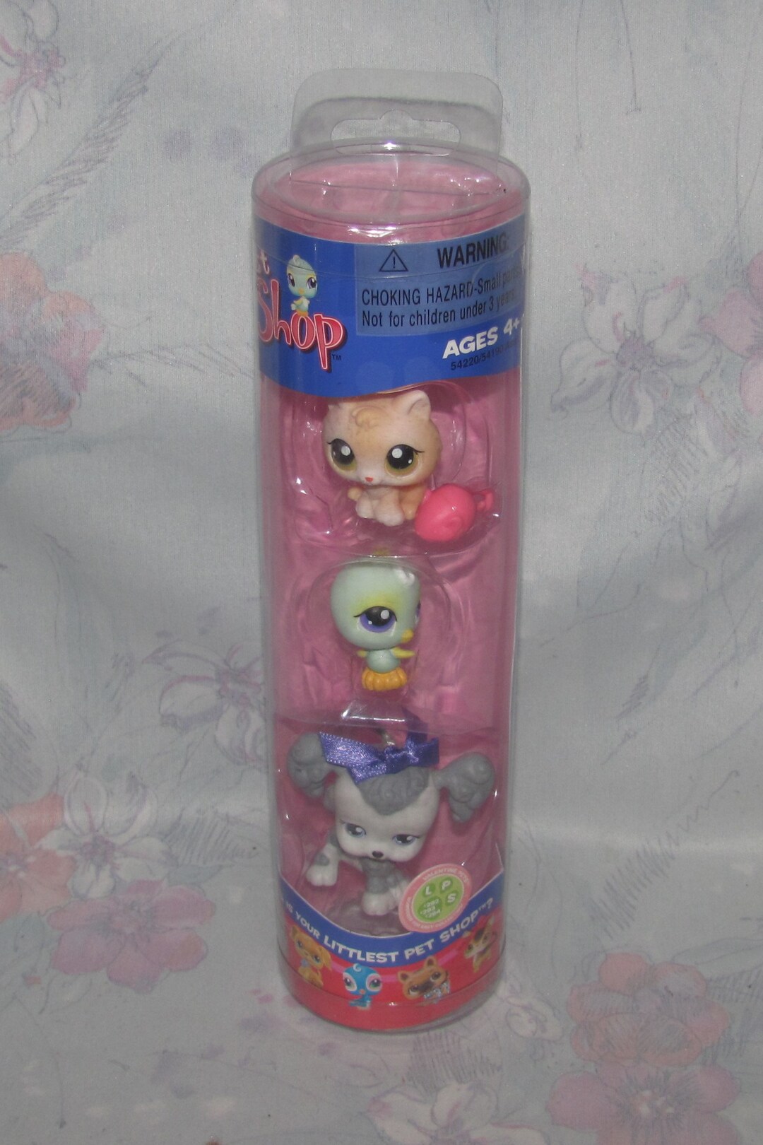 Vintage LPS Littlest Pet Shop Valentine Pets 292 Poodle, 293 Cat, 294 ...