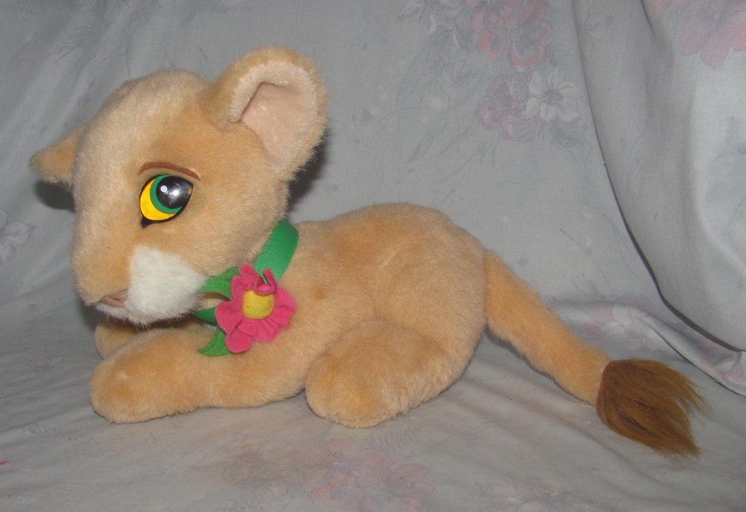 Vintage 1993 Disney Purring Nala Lion King Plush Stuffed Animal Purring ...