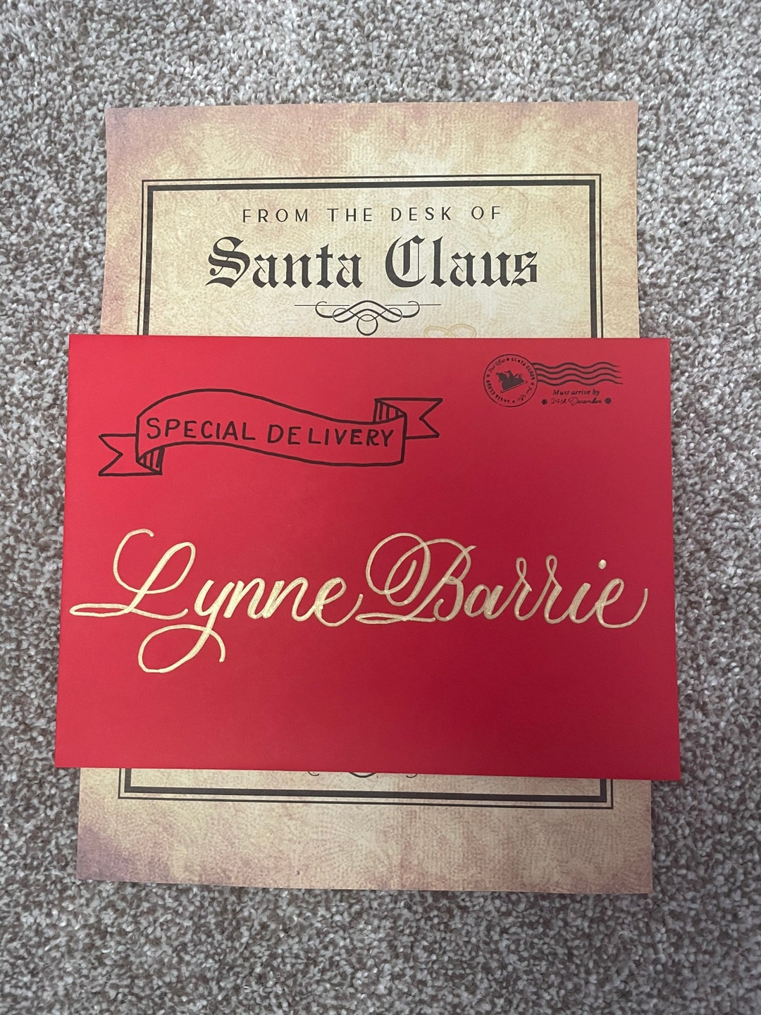 Personalised/custom Letter From Santa Claus. Keep Sake for Children ...