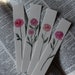 Dainty Pink Watercolor Rose Bookmark Set, Set of 4 Bookmarks Hand ...