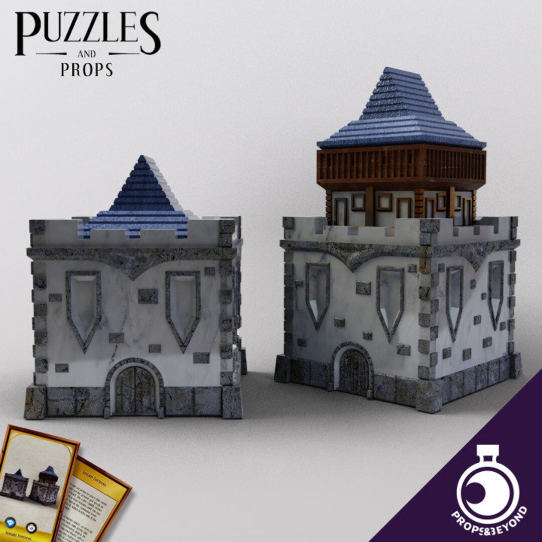 Instant Fortress 3D Printed Dnd Prop TTRPG Puzzles - Etsy