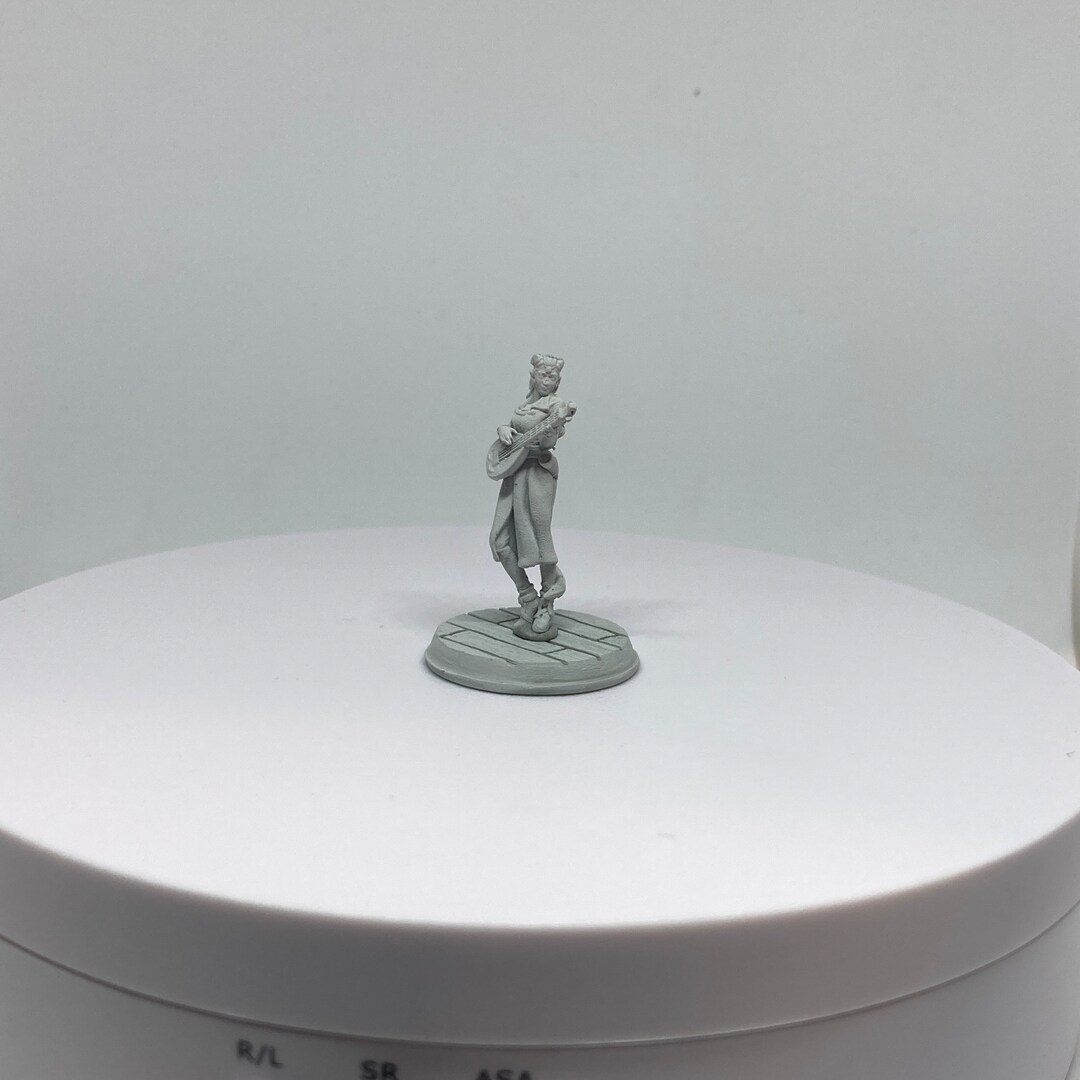 Bard Tiefling Stephina Play a Ukulele, - 3D Printed Resin for Tabletop ...