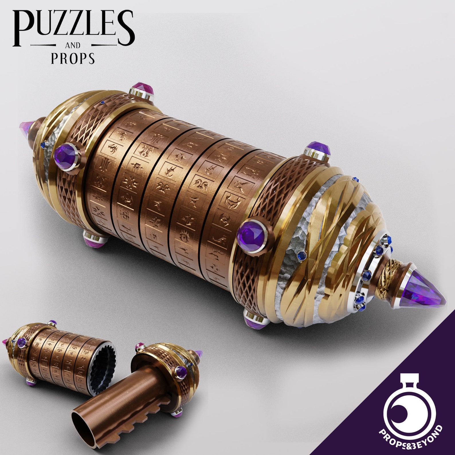 Cryptex 3D Printed Dnd Prop TTRPG Puzzles and Props - Etsy