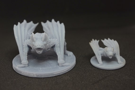 Giant Bat 3D Printed Resin Miniature | Etsy