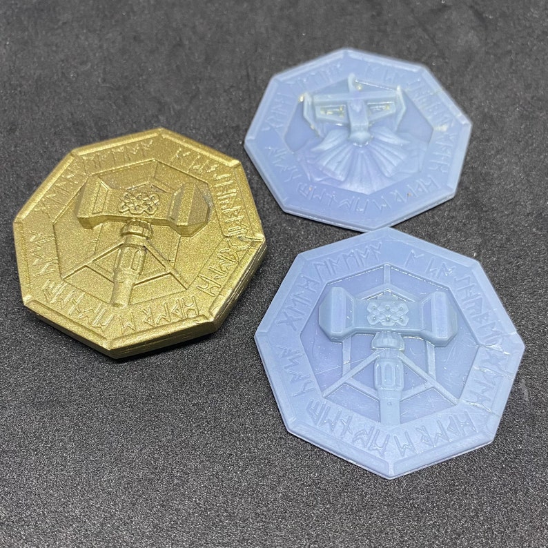 Dwarven Coin 3D Printed Dnd Prop TTRPG Puzzles and - Etsy