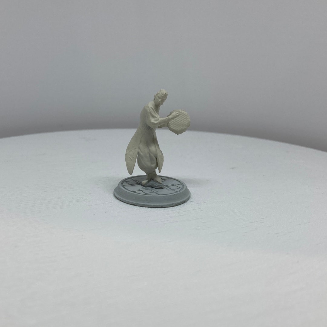 Bard Half- Elf Nanris Tambourine, - 3D Printed Resin for Tabletop Rpgs ...