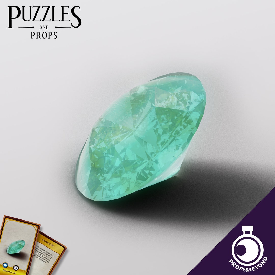 Emerald of Life (cursed) - 3D Printed - Dnd - Prop - TTRPG - Puzzles ...