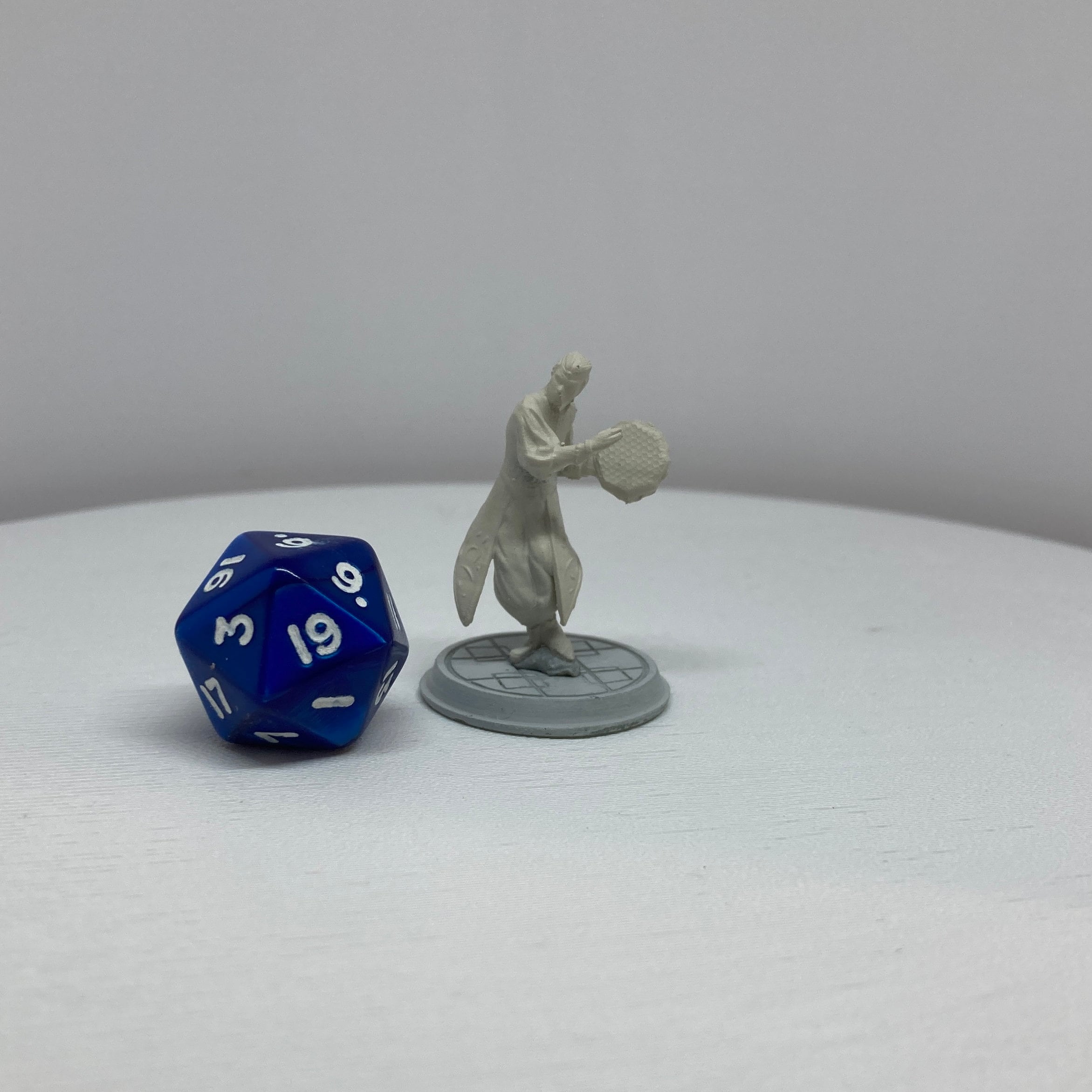 Bard Half- Elf Nanris Tambourine, - 3D Printed Resin for Tabletop Rpgs ...