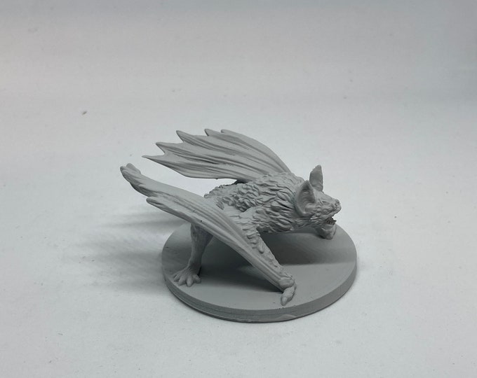 Giant Bat 3D Printed Resin Miniature - Etsy