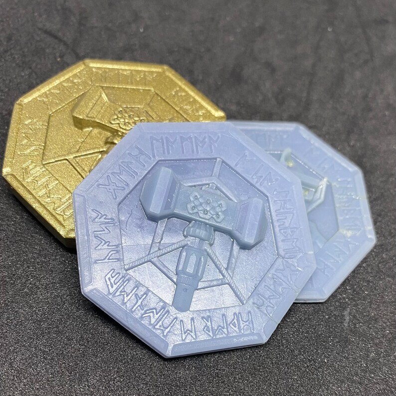 Dwarven Coin 3D Printed Dnd Prop TTRPG Puzzles and - Etsy