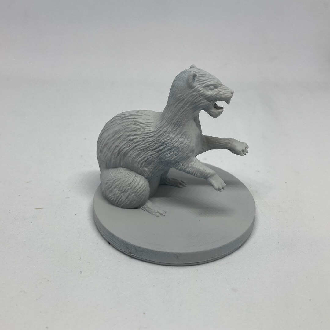 Giant Weasel 3D Printed Resin Miniature - Etsy