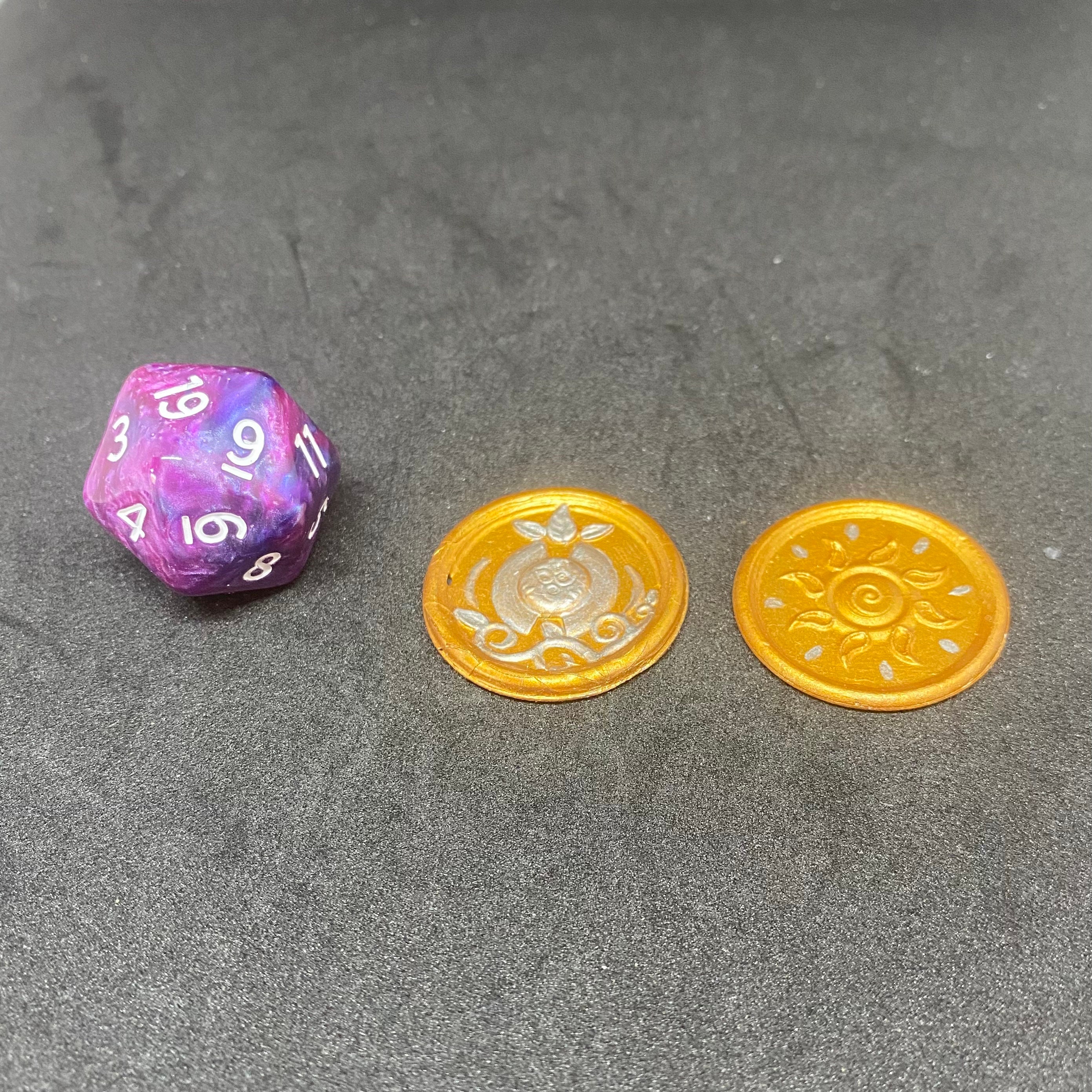 Elven Coin 3D Printed Dnd Prop TTRPG Puzzles and Props - Etsy