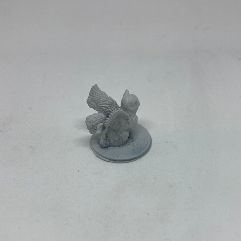 Tressym Baby Winged Cat 3D Printed Resin Miniature - Etsy