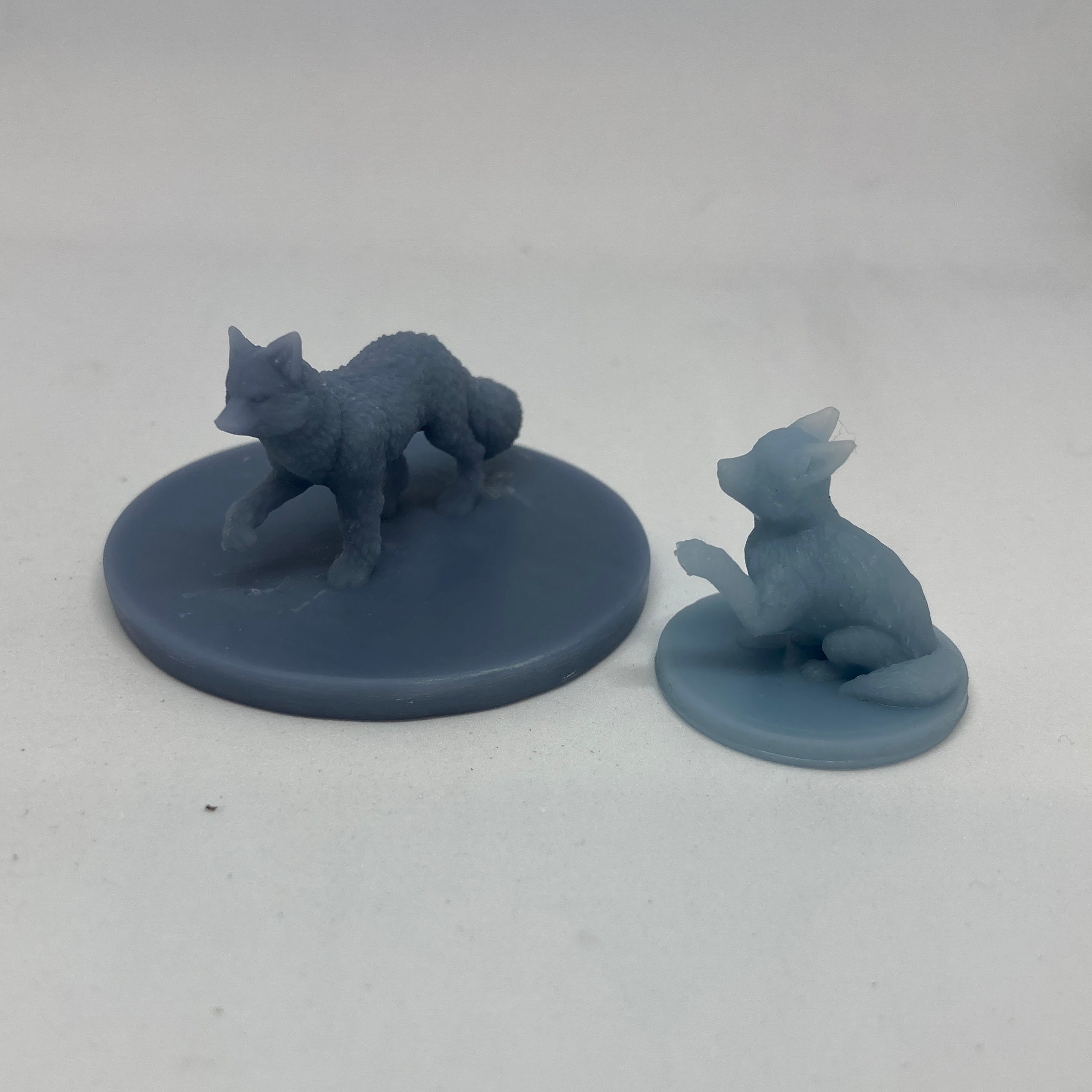 Baby Fox 3D Printed Resin Miniature - Etsy