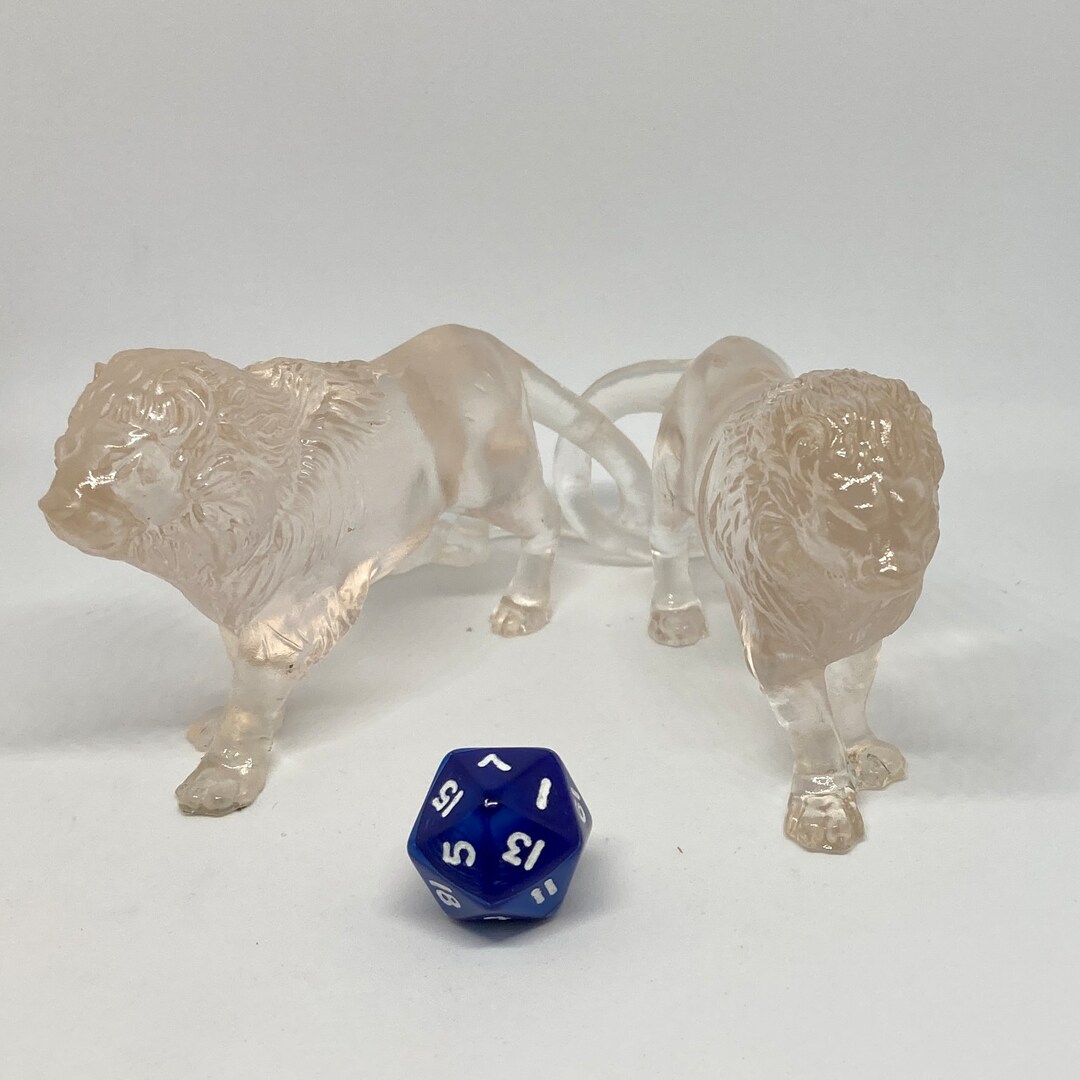 Figurine of Wondrous Power - Gold Lions - 3D Printed - Dnd - Prop ...