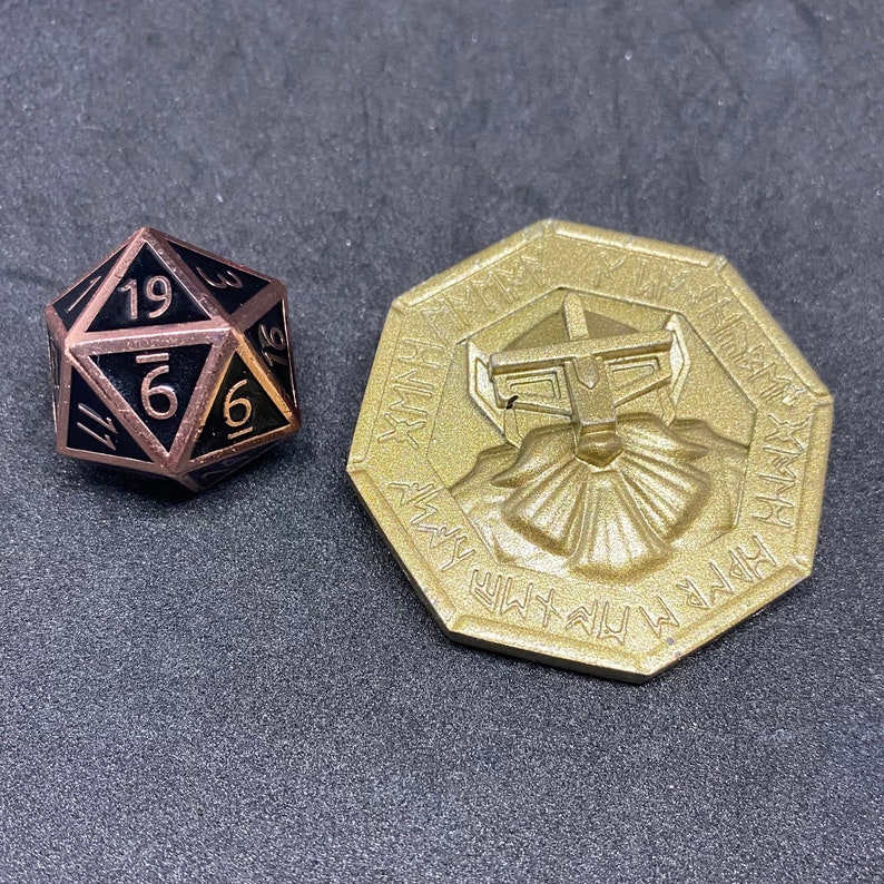 Dwarven Coin 3D Printed Dnd Prop TTRPG Puzzles and - Etsy
