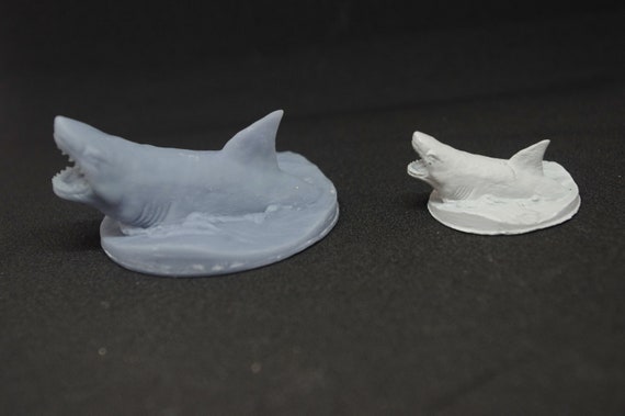 Great White Shark 3D Printed Resin Miniature | Etsy