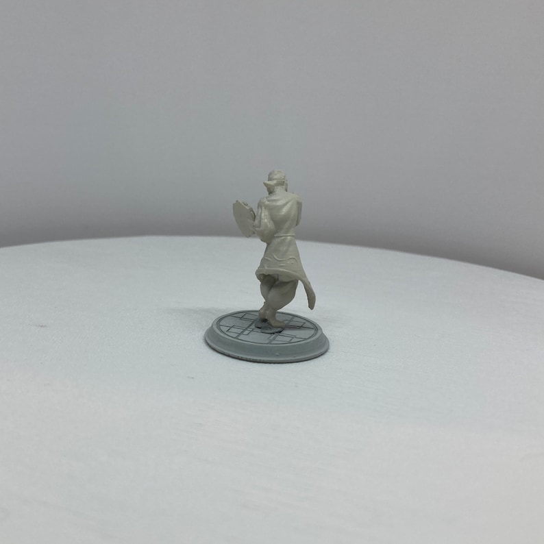 Bard Half- Elf Nanris Tambourine, - 3D Printed Resin for Tabletop Rpgs ...