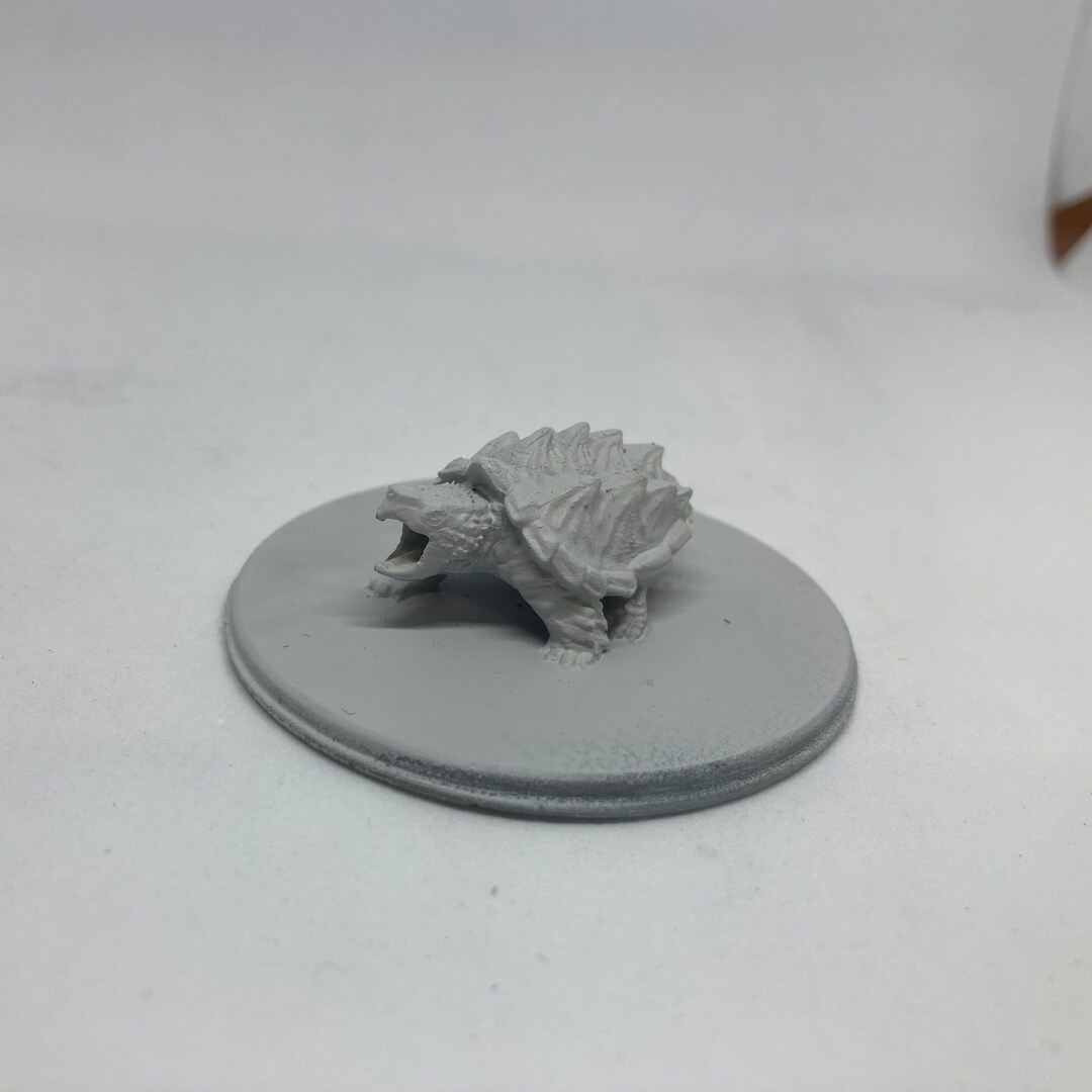 Snapping Alligator Turtle 3D Printed Resin Miniature - Etsy