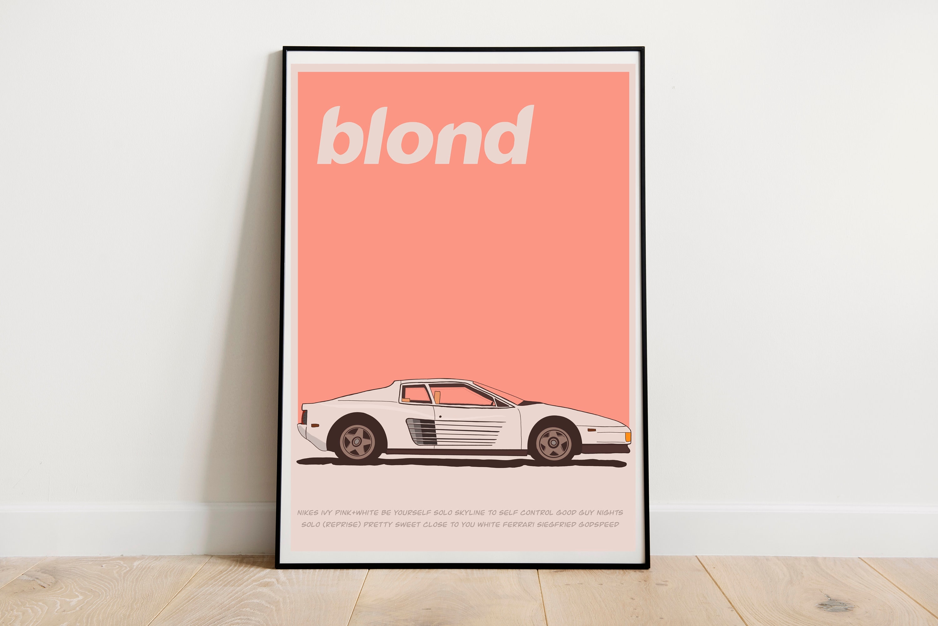 Frank Ocean Blond Album Record Post Print Art - Etsy