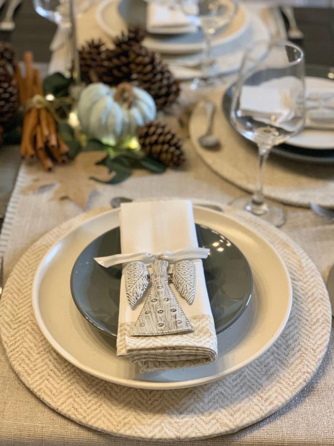 Charger Plates Place Mats Sousplats Covers Napkins Removable Covers ...