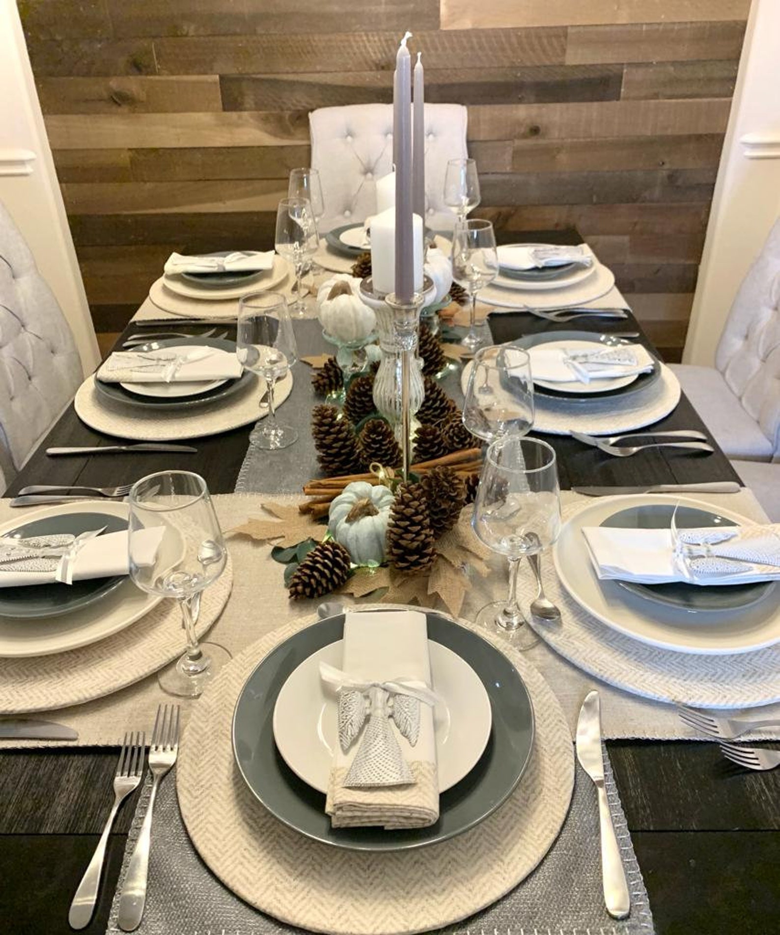 Charger Plates Place Mats Sousplats Covers Napkins Removable Covers ...