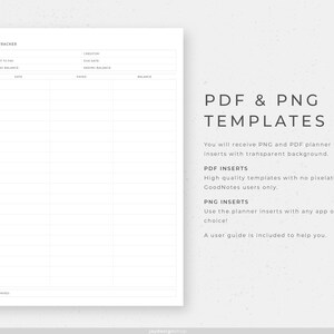 Budget Digital Planner Inserts | 25 Finances Tracker Templates | PDF ...