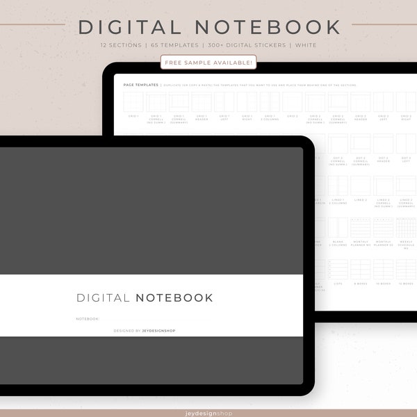 Digital Notebook - Etsy