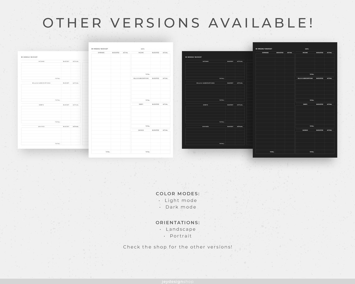 Budget Digital Planner Inserts 25 Finances Tracker Templates PDF & PNG ...
