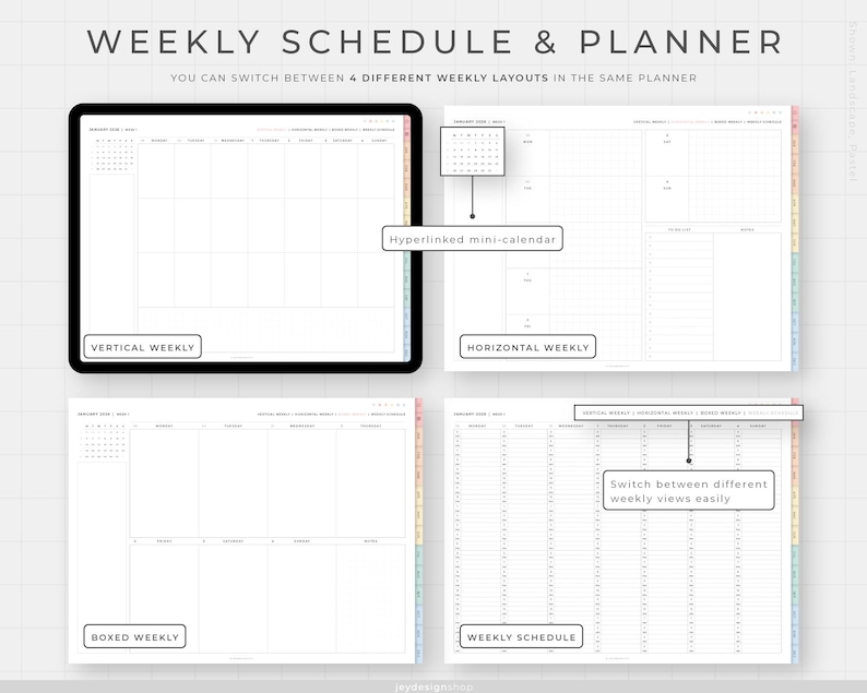 2026 Essentials Digital Planner | Yearly, Monthly, Weekly and Daily ...