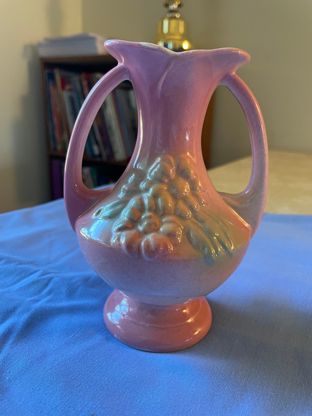 Vintage Pink Floral Hull Pottery Vase - Etsy