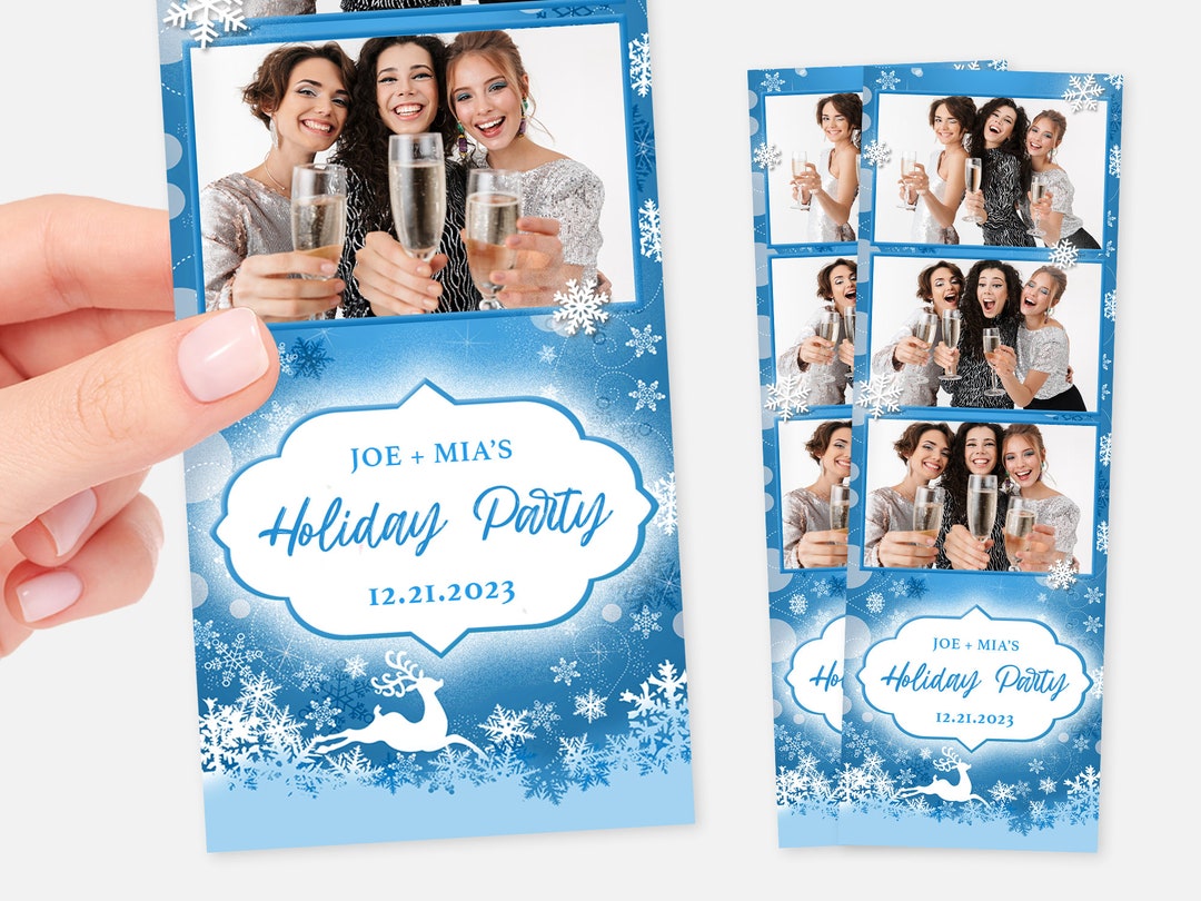 Winter Wonderland Photo Booth Template, Snowflake Photo Booth Template ...