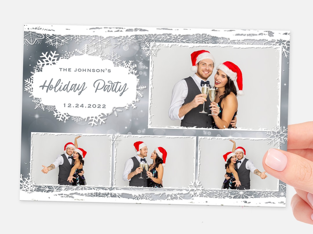 Winter Wonderland Christmas Holiday Photo Booth Template 4x6 (instant ...