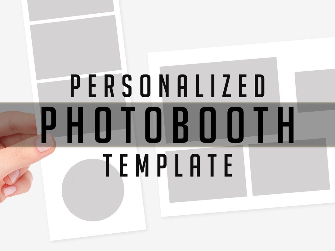 Personalized Photo Booth Template, Design Edits Service, Additional ...