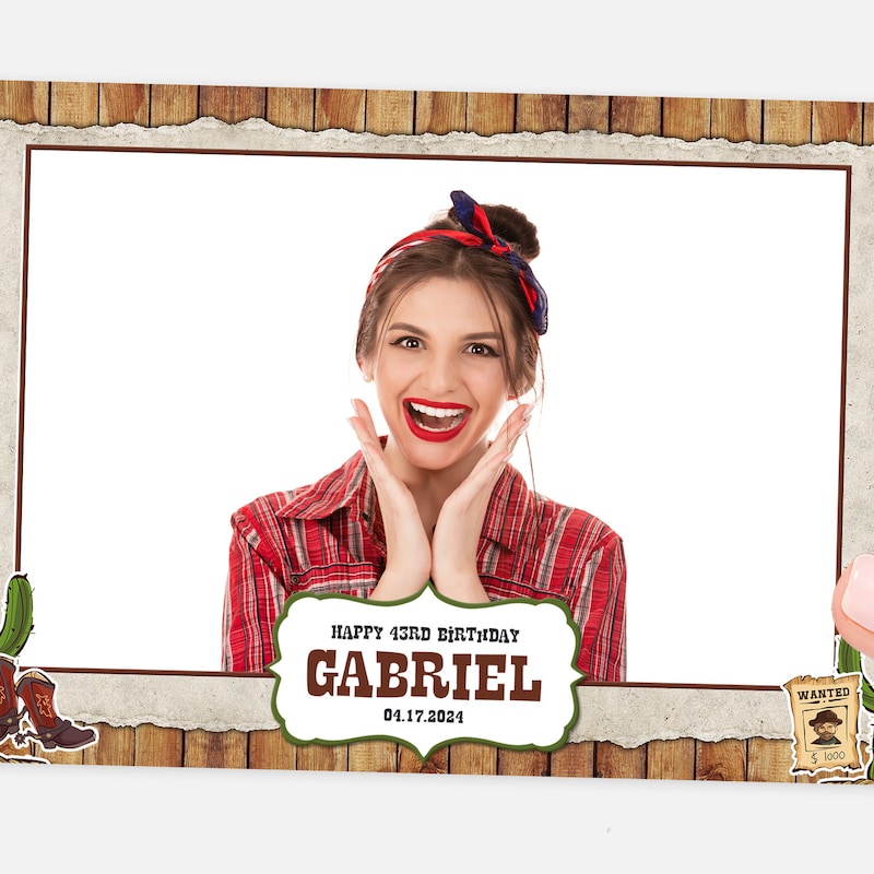 Cowboy Photo Booth - Etsy