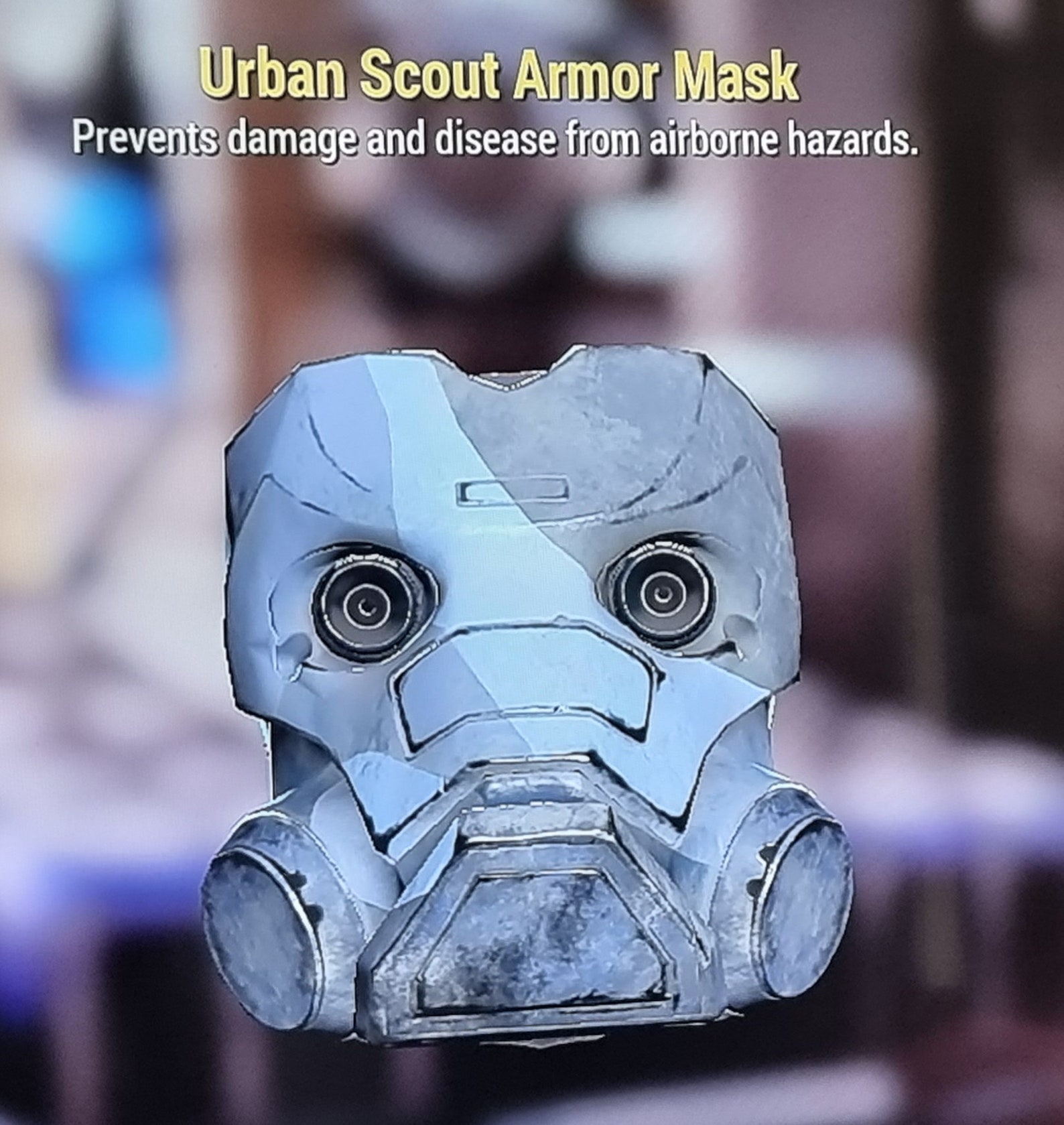 Urban Scout Armor Mask Rare FALLOUT 76 PS4 - Etsy