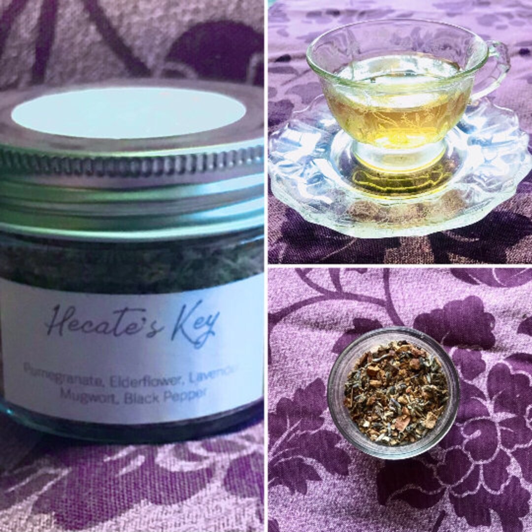 Hecate's Key Herbal Tea 4oz Loose Leaf Ritual Tea With Invocation Spell ...