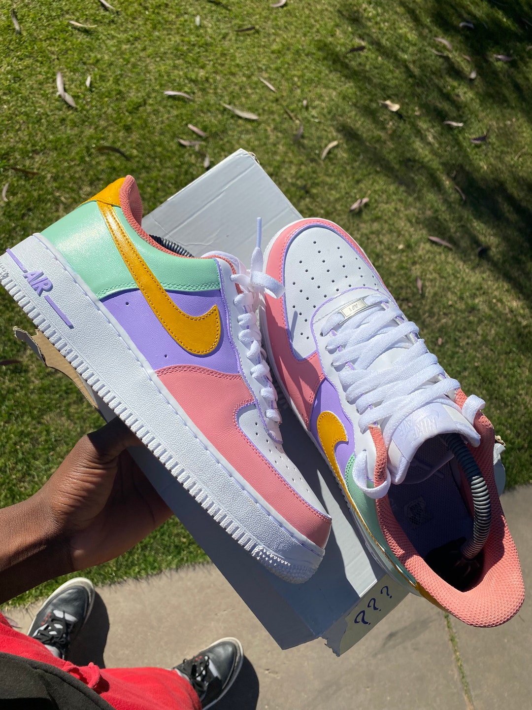Perfectly Pastel Air Force 1 - Etsy