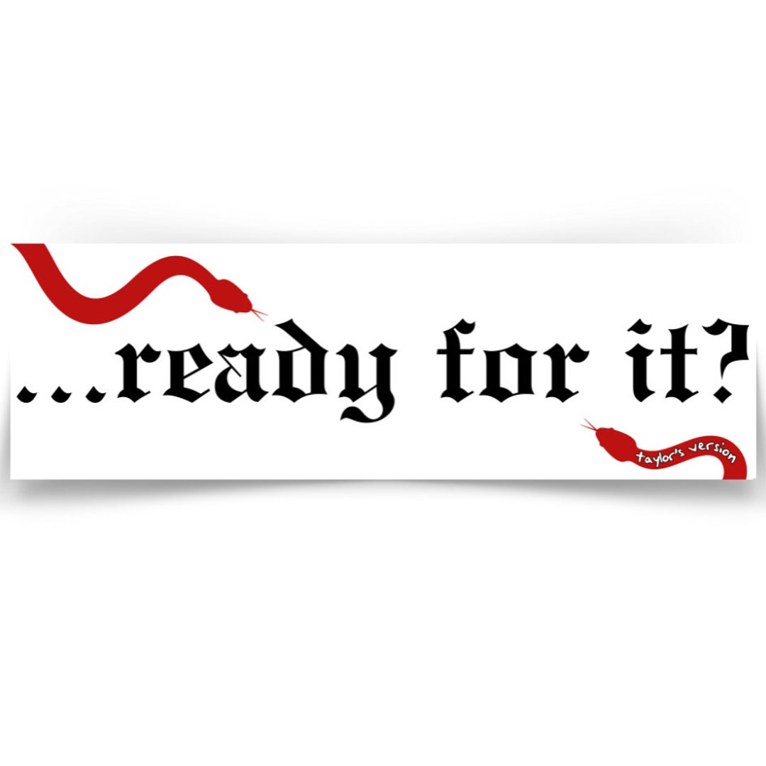 Snake Vinyl Bumper Sticker AND Magnet - Cute Car Decal Reputation Eras ...
