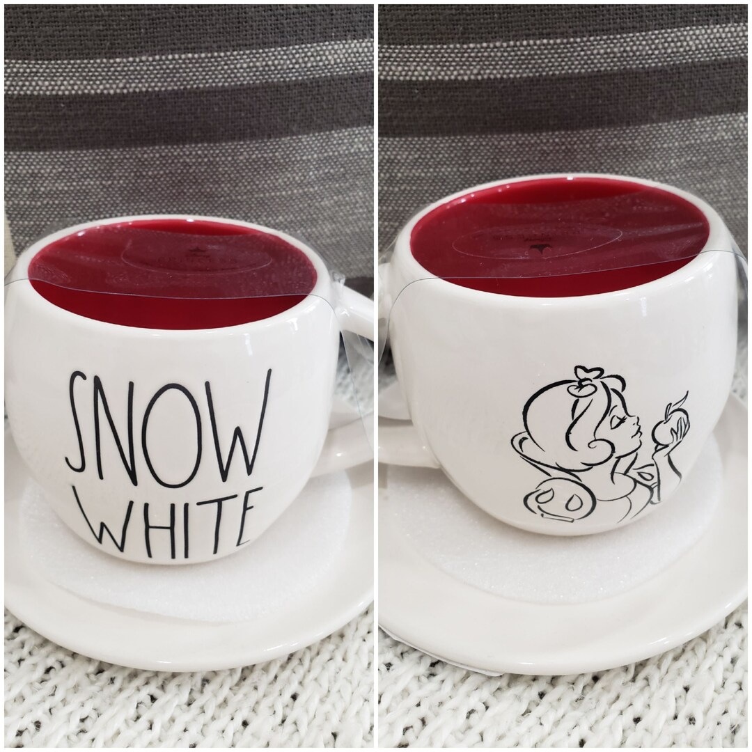 Rae Dunn "snow White" Double Sided Tea Cup Snow White Disney's Princess ...