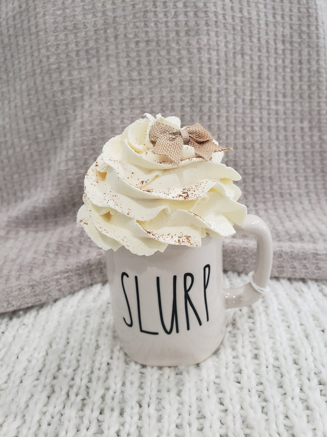 Rae Dunn "slurp" White Mini Mug & Pip Posh Design Faux Sweet Décor ...