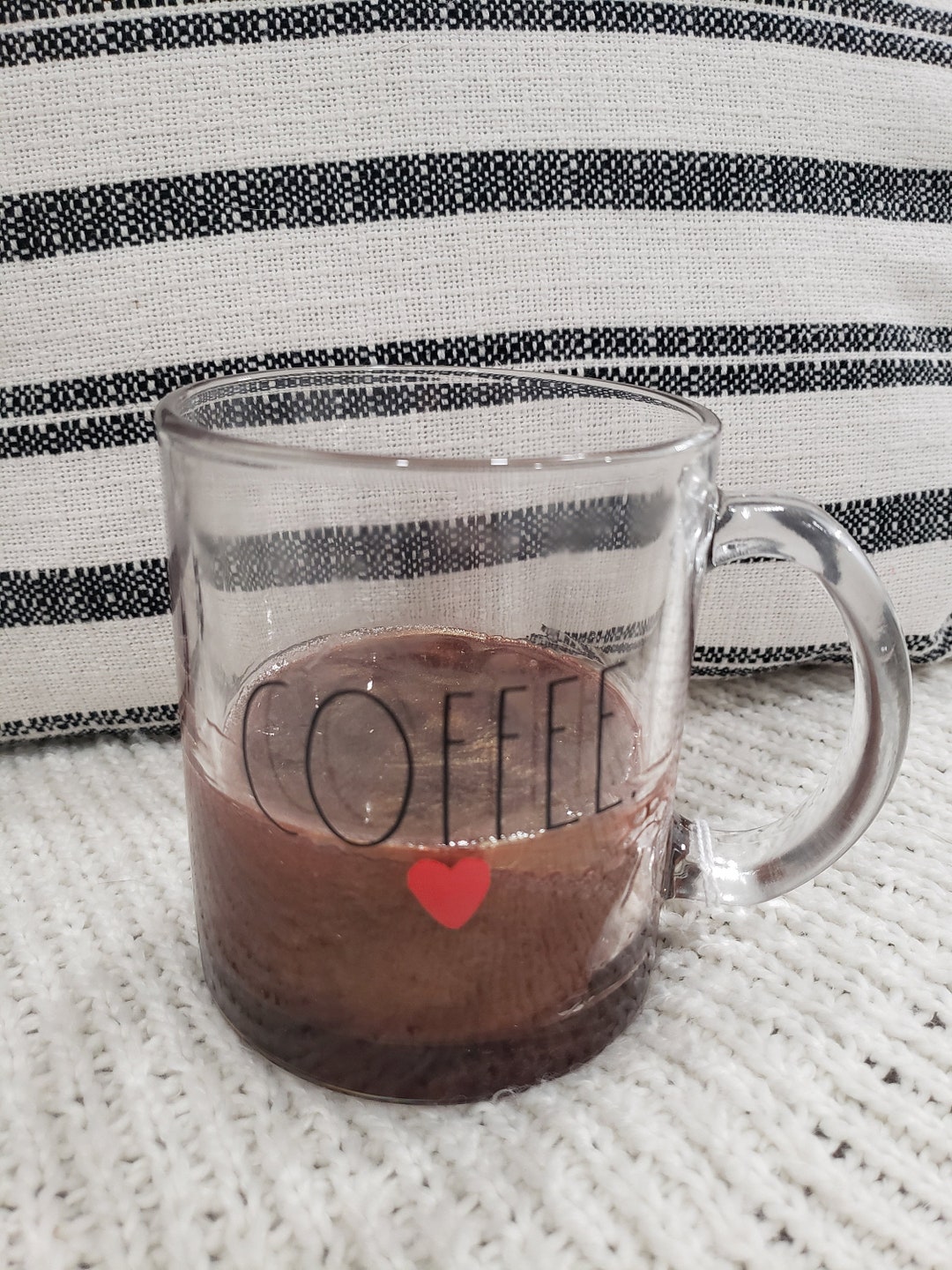 Rae Dunn "coffee" Glass Mug and Pip Posh Faux Sweet Décor Love of ...