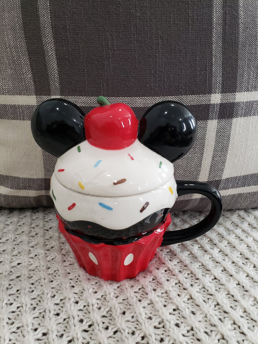 Disney's Mickey Mouse Cupcake Mug & Whipped Mickey - Etsy