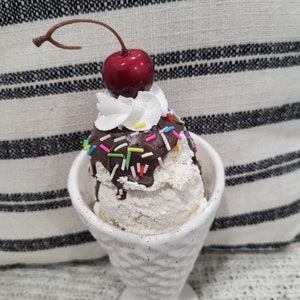 Pip Posh Design Faux Sweet Décor Chocolate Drizzled Sprinkles Whipped ...